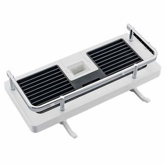 Generico Duschstange ohne Bohren, multifunktionale Badezimmerstange | Innovativer Organizer mit Ablaufschlitzen f&uuml;r Schw&auml;mme, Handt&uuml;cher, Pinsel, Rasierer, Sei