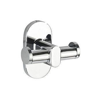 WENKO 22281100 Wandhaken Zinkdruckguss 4,5 x 6,5 x 7 cm, Chrom