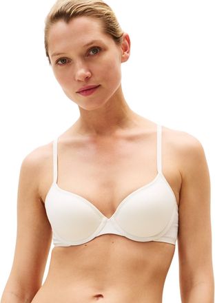 Tommy Hilfiger Damen Demi-Cups BH mit Logo, Elfenbein (Ivory), 80A