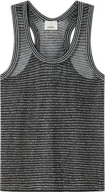Isabel Marant D&eacute;bardeur Cevara en maille ray&eacute;e