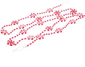 BESPORTBLE DOITOOL Weihnachtss&uuml;&szlig;igkeiten H&auml;ngedeko 2 Meter Rote Weihnachtskugel Anh&auml;nger aus Langlebigem Material Dekorativer Weihnachtsbaumschmuck f&uuml;r Wohnzimme