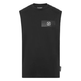 Plein Sport Homme, Tops, Noir, Taille: 3XL T-Shirt Col Rond