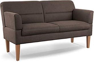 Cavadore 2,5-Sitzer Küchensofa Kira / Sitzbank für Küche, Esszimmer oder Wohnküche inkl. Armteilverstellung / Leichte Fleckenentfernung dank Soft Clean / 168 x