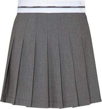 Hinnominate Hinnominate, Femme, Jupes, Gris, Taille: 36 FR Mini-jupe pliss&eacute;e