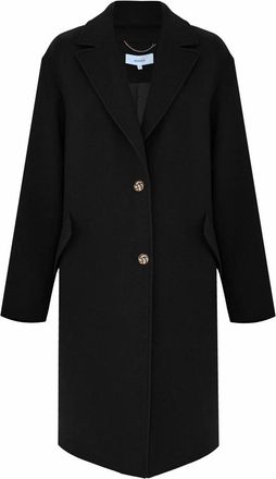 Kocca Femme, Manteaux, Noir, Taille: 40 FR Manteau orné trois quarts