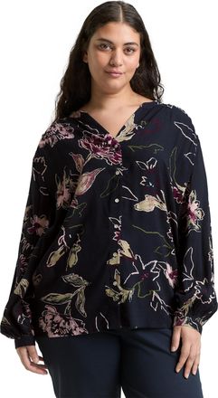 Tom Tailor Damen 1048390 Bluse, 38400-Big Flower Design, 52