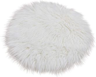 Matches 21 matches21 Gemütliche Sitzauflage flauschig weiches Kunstfell Sitzpolster Stuhlauflage Fellimitat Fell Dekofell langflorig Ø 34 cm Farbe weiß