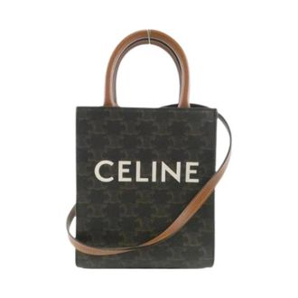 Celine Pre-owned Mini Vertical Cabas Trionphe Canvas Tote Bag - - Pre-owned - Damen - Braun - ONE SIZE