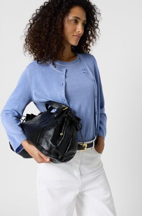Gerard Darel Gilet en lin m&eacute;lang&eacute; - LORYS - Bleu ciel