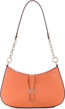 Guess Carrie Sac &agrave; bandouli&egrave;re zipp&eacute;, abricot, One Size, Carrie Sac &agrave; bandouli&egrave;re zipp&eacute;