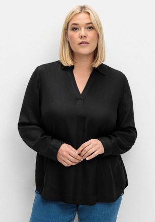 Sheego Klassische Bluse Tunika Langarm