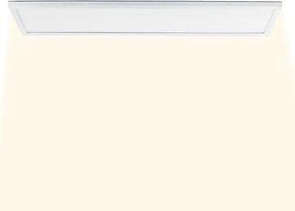 Brilliant LED Deckenleuchte Lumaro, 3200 Lumen, 4000 Kelvin, 96x25 cm, flache Aufbauleuchte, Kunststoff, wei&szlig;, rechteckige Form, IP44 geeignet f&uuml;r Badezimmer, K