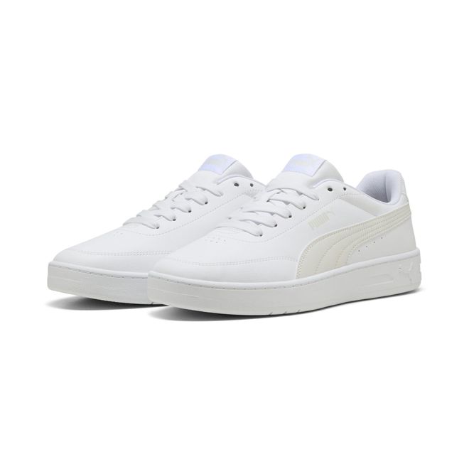 Puma Puma Court Classic CLEAN, Unisex Sneaker, Puma White-Vapor Gray ab ...