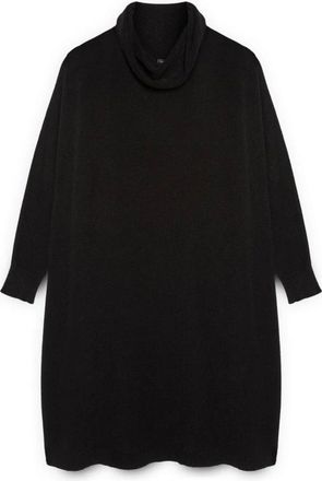 Fiorella Rubino Femme, Robes, Noir, Taille: 40/42 FR Pull Long Col Montant