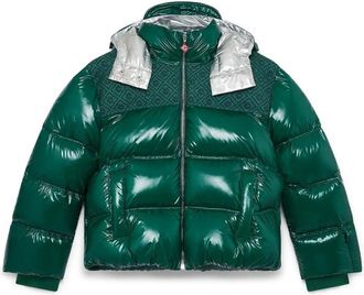 Casablanca Femme, Vestes, Vert, Taille: 40 FR Nylon Puffer Jacket