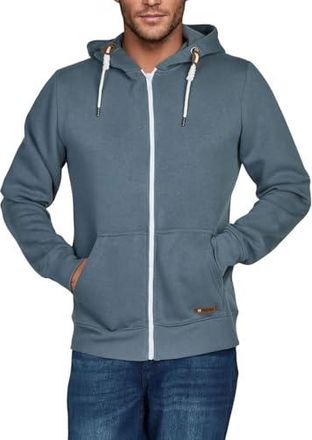 Riverso Riverso RIVThilo Veste &agrave; capuche pour homme avec capuche et fermeture &eacute;clair, coupe r&eacute;guli&egrave;re, en coton, gris, marron, vert, rouge, bleu, noir, beige,