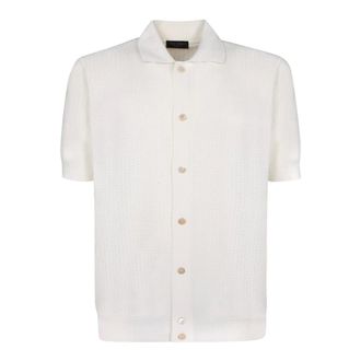 Dell'Oglio Herren, Strickwaren, Wei&szlig;, 2XLGr&ouml;&szlig;e