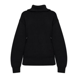 Balenciaga Pullover mit Logo - - Knitwear - Damen - Schwarzk - S