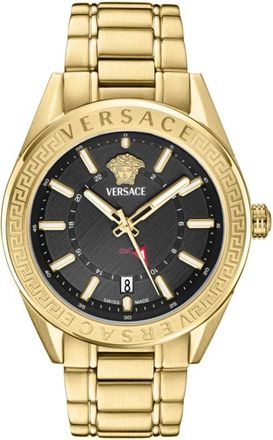 Versace V-Code GMT Uhr - - Accessories - Herren - Gelb - ONE SIZE
