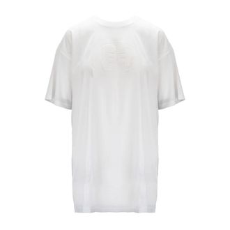 Elisabetta Franchi Crew Neck T-Shirt - - Tops - Damen - Wei&szlig; - XL