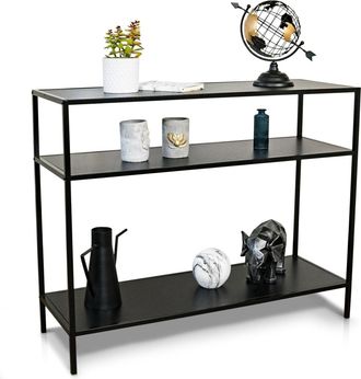 WENKO Konsolentisch Industrial bis 10 kg belastbar Schwarz