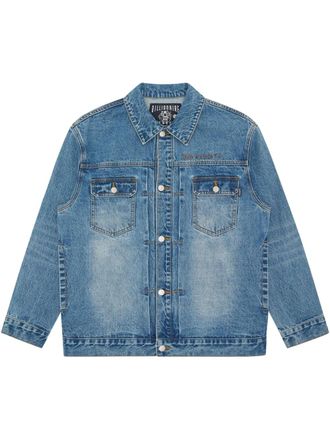 Billionaire Boys Club Jeansjacke mit Script-Logo - Blau