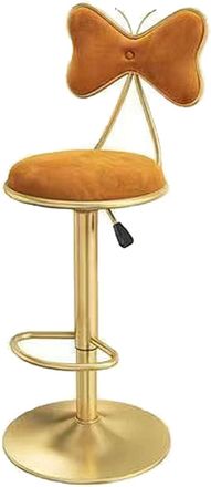 Generic Drehbare Barhocker, h&ouml;henverstellbare Tresenhocker, Esszimmerst&uuml;hle, Samt-Barst&uuml;hle mit geschwungener R&uuml;ckenlehne, K&uuml;cheninsel, Kneipe