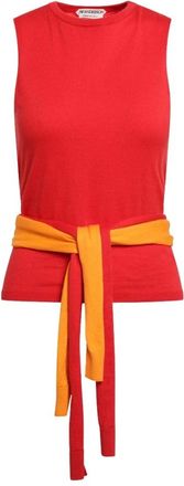 J.W.Anderson Femme, Tops, Rouge, Taille: 40 FR Waist Tie Tank Top