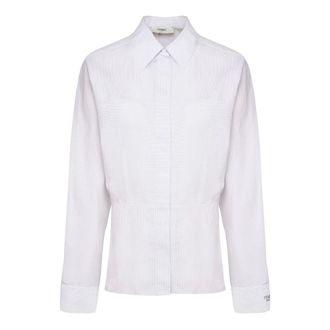 Fendi Damen, Blusen & Hemden, Weiß, MGröße