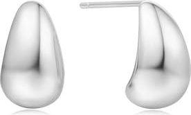 Ania Haie Boucles doreilles cr&eacute;oles Vogue Maven Small Dome Hoop en argent sterling 925, dimensions : 13,5 x 7,8 mm, emballage cadeau inclus