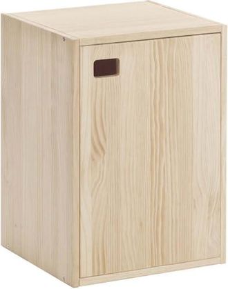 Astigarraga ASTIGARRAGA 75281 Meuble DINAMIC 1 Porte, Module Vertical pin Massif, Bois, Neutre, 36,200000000000003 x 33 x 70,8 cm