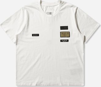 Maison Margiela Men s Label Patch T-Shirt White