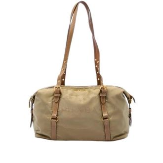 Prada Pre-owned Canvas Shoulder Bag - - Pre-owned - Damen - Beige - ONE SIZE