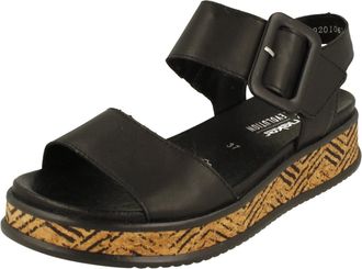 Rieker Mode Womens Sandals 40 EU Schwarz