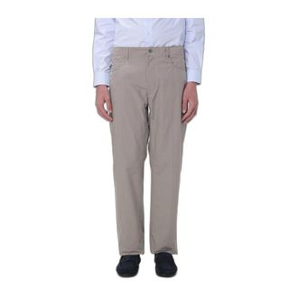 Emporio Armani Klassische Baumwollmischungs-Hose - - Trousers - Herren - Beige - W34