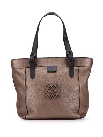 Loewe sac cabas Fusta en cuir à logo Anagram (2012) - Marron