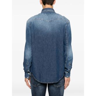 Dondup Faded Denim Shirt - Blue