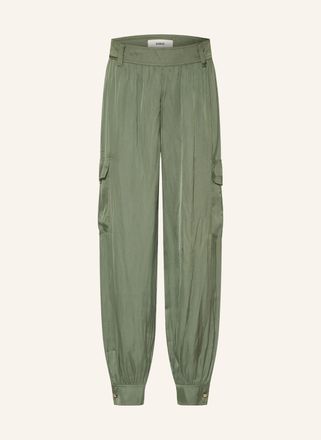 BA&SH Ba&Sh Cargohose Celia Aus Satin gruen