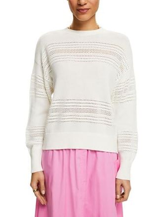 Esprit 034ee1i306 Sweater, 110/Off White, S Femme