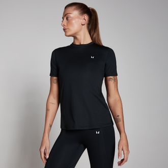 MyProtein Damen Training Kurzarm-T-Shirt - Schwarz - XXS