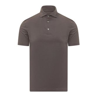 Malo Homme, Tops, Brun, Taille: 3XL Polo &agrave; Manches Courtes