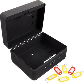 Holibanna NIYANGLE Wandschl&uuml;sselbox mit Stabilem Metallgeh&auml;use Zahlencode Abschlie&szlig;bar Wandmontiert Zuverl&auml;ssiger Schl&uuml;sseltresor f&uuml;r Haus B&uuml;ro und Auto Diebsta