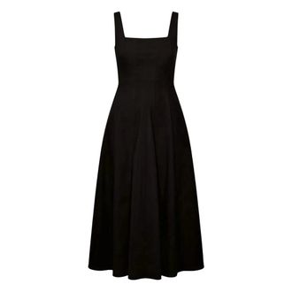 Marc Ellis Short Sleeve Midi Dress - - Dresses - Damen - Schwarzk - 2XL
