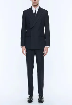 Fursac Smoking crois&eacute; en faille de laine - Taille 46 - Homme