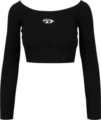 Diesel Femme, Tops, Noir, Taille: 40 FR M-Vera Long Sleeve Top