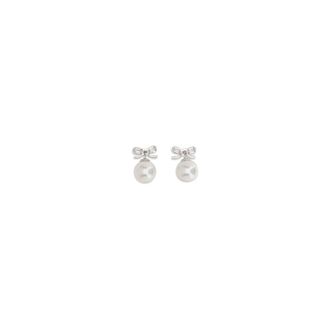 Self Portrait Womens Silver Brass Earrings