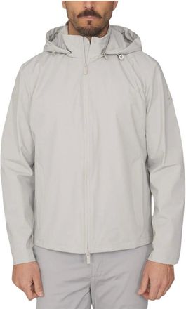 H&egrave;SKIMO Homme, Vestes, Blanc, Taille: L Giubbotto cappuccio staccabile
