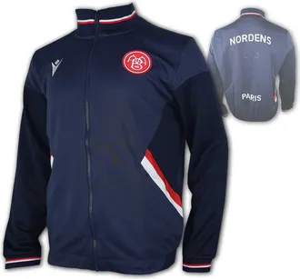 Macron Aalborg BK Travel Player F/Z Top blau AaB Fodbold Jacke Sportjacke, Gr&ouml;&szlig;e:XL