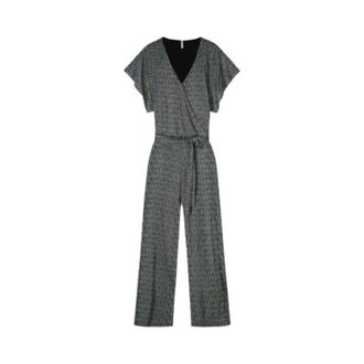 Summum Kimono-Jumpsuit mit weitem Bein - - Jumpsuits & Playsuits - Damen - Schwarzk - S