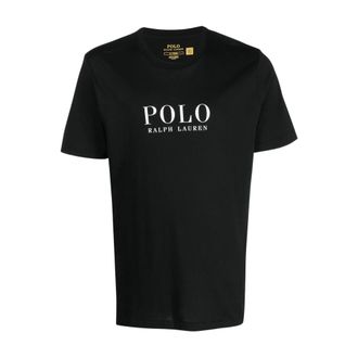 Polo Ralph Lauren Logo Crew Neck T-Shirt - - Tops - Herren - Schwarzk - XL